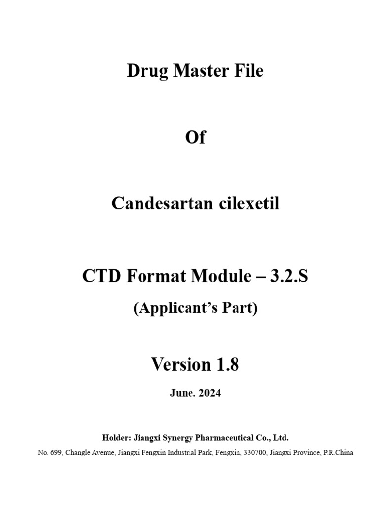 01-Drug Master File （v1.8）Ep-（Cdsc Open Part）2024.12 Impurity ABFGH ...