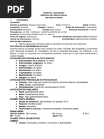 Examen Clínico General del Paciente | PDF