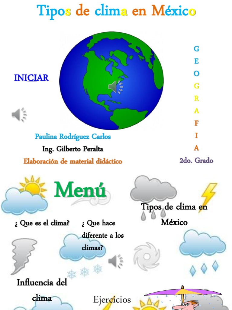 Paulina Tipos de Clima en Mexico Geografia | Clima templado | Clima