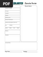 Heroes Unlimited Character Sheet PDF | PDF | Role Playing Games | Leisure
