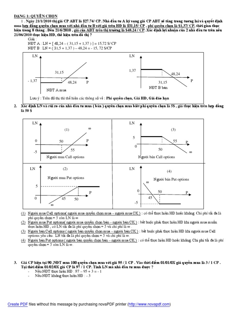 Các D NG BT TTCK | PDF