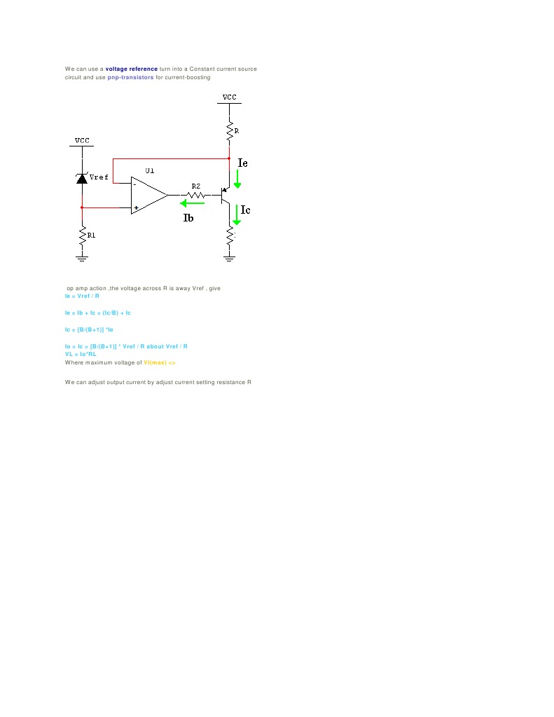 PNP Transistor Constant Current Source | PDF