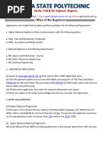 Oshigambo High School 2026 Application Form | PDF