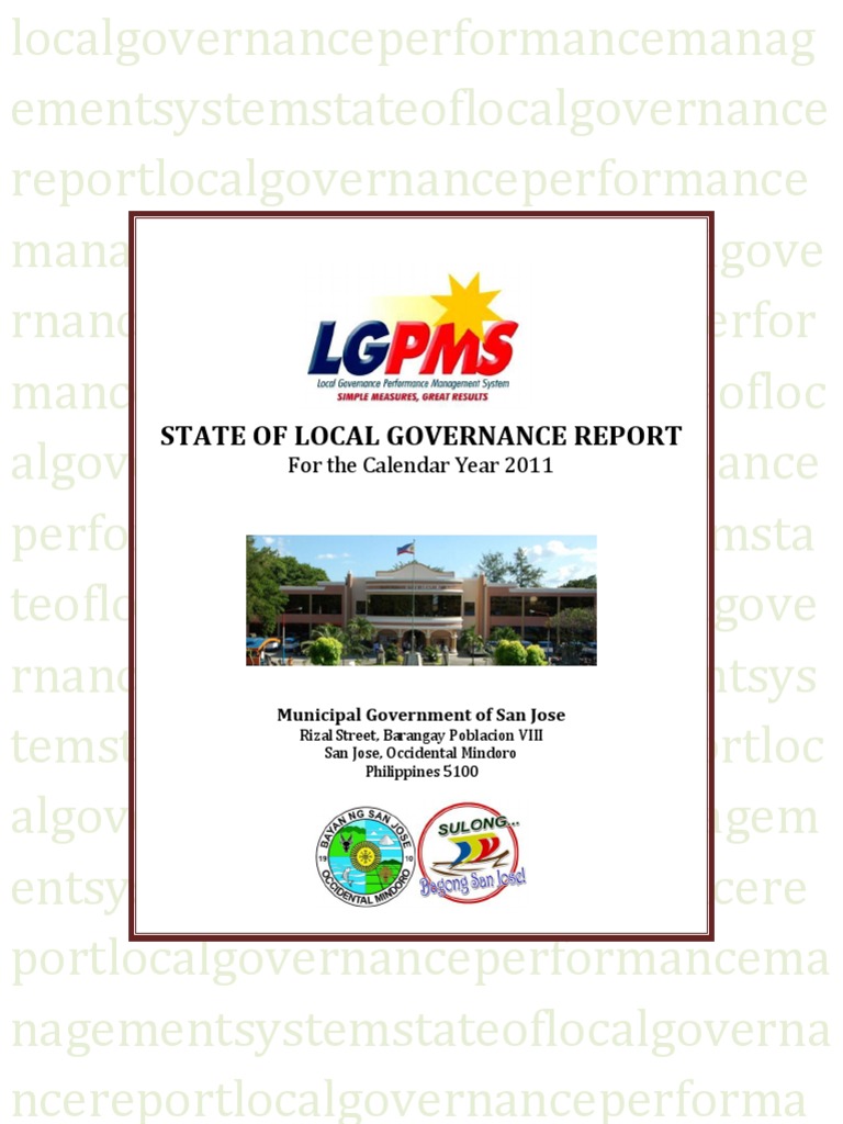 State of Local Governance Report 2011 | PDF | Economic Development ...