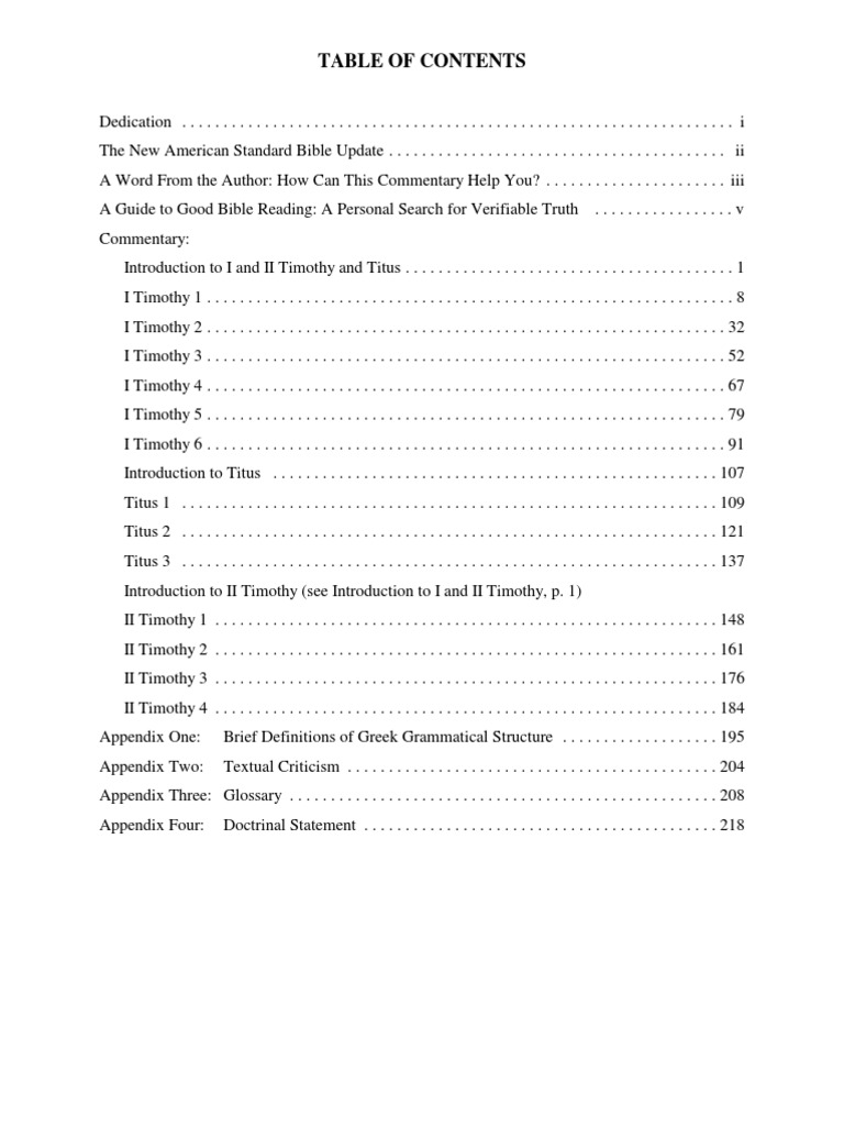 Bible Commentary On I Timothy II Timothy &titus by Bob Utley | PDF ...