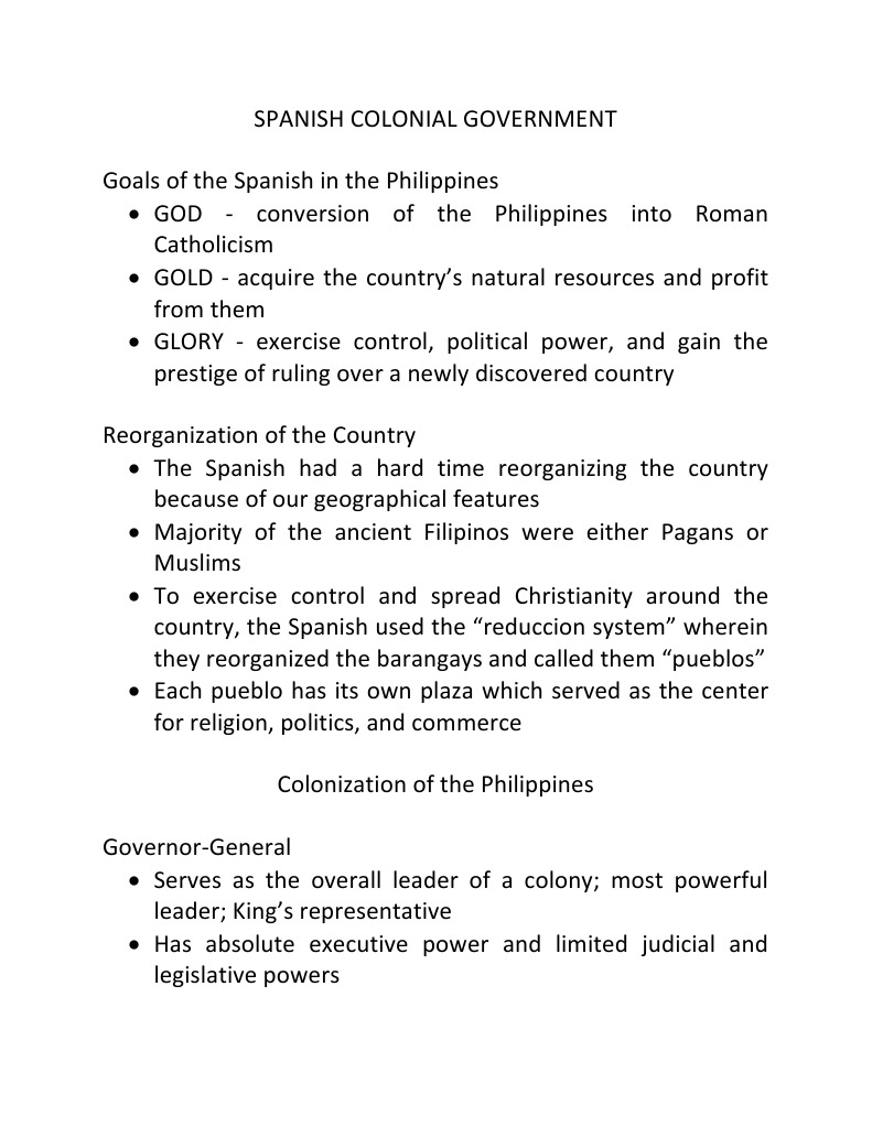 PHILGOV - Spanish Colonial Government | PDF | Philippines | Spain