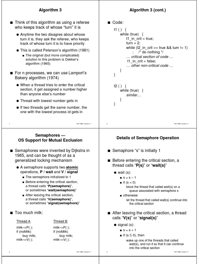 Semaphores Download Free Pdf Concurrent Computing Operating System Technology
