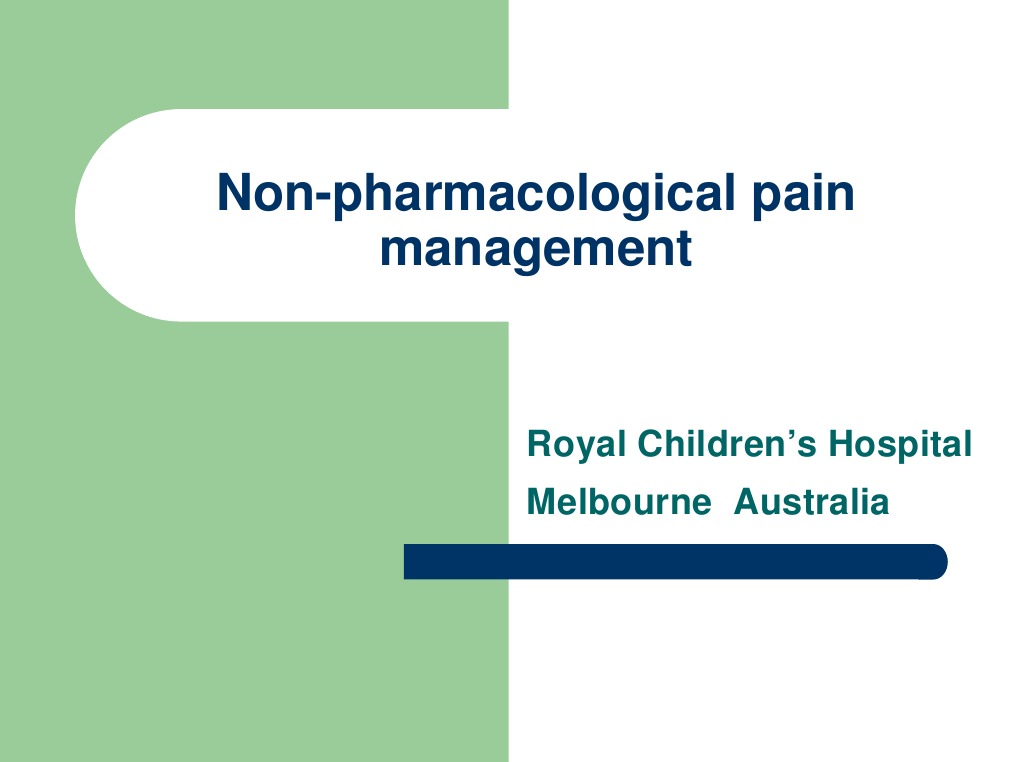 Non-Pharmacological Pain Management | PDF | Pain Management | Pain