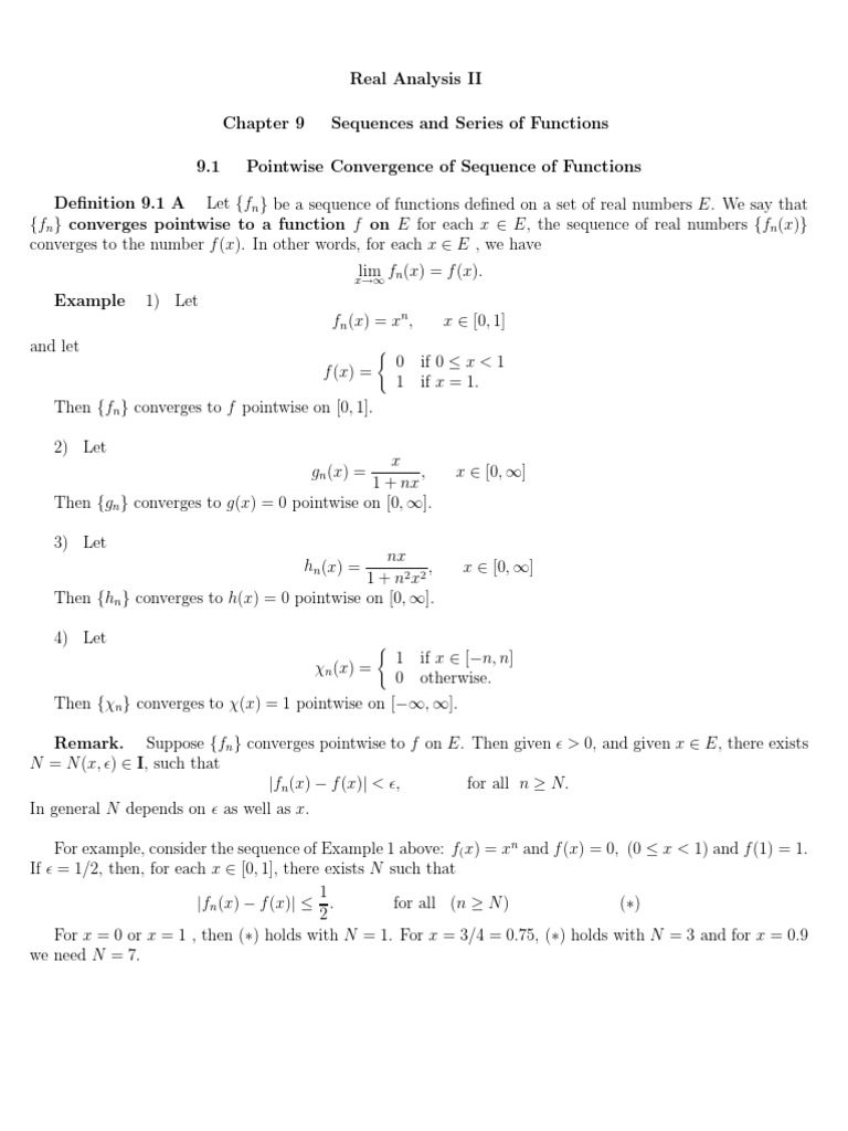 Sequences and Series Functions | Series (Mathematics) | Continuous Function