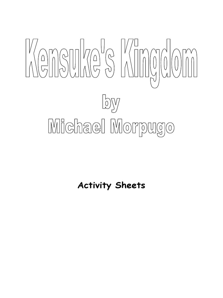 Kensukes Kingdom Activity Sheets (1) | PDF | Linguistics | Grammar