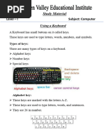 Keyboard Typing Practice Guide | PDF
