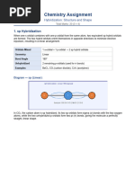 AXE Molecular Geometry Overview | PDF | Chemistry | Atomic