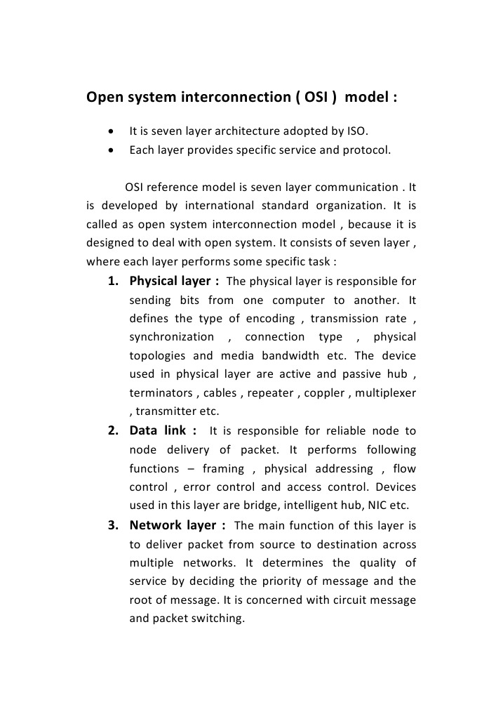 OSI Model: Seven Layers Explained | PDF
