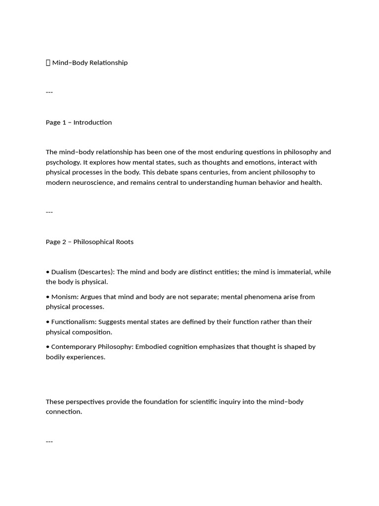 Document (2) Copy | PDF | Mind | Mind–Body Problem