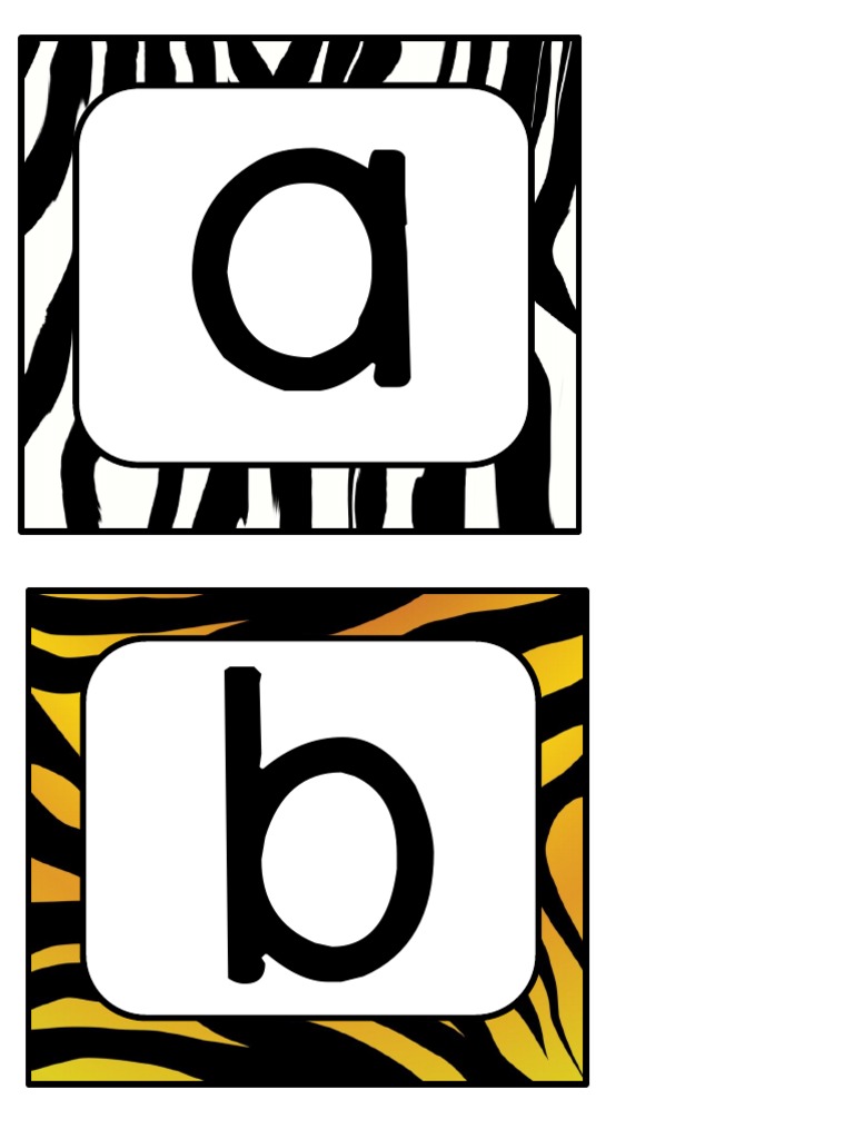 Animal Print Letters | PDF