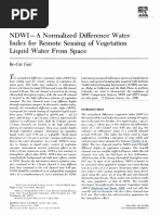 Understanding the Normalised Difference Wetness Index | PDF | Infrared ...
