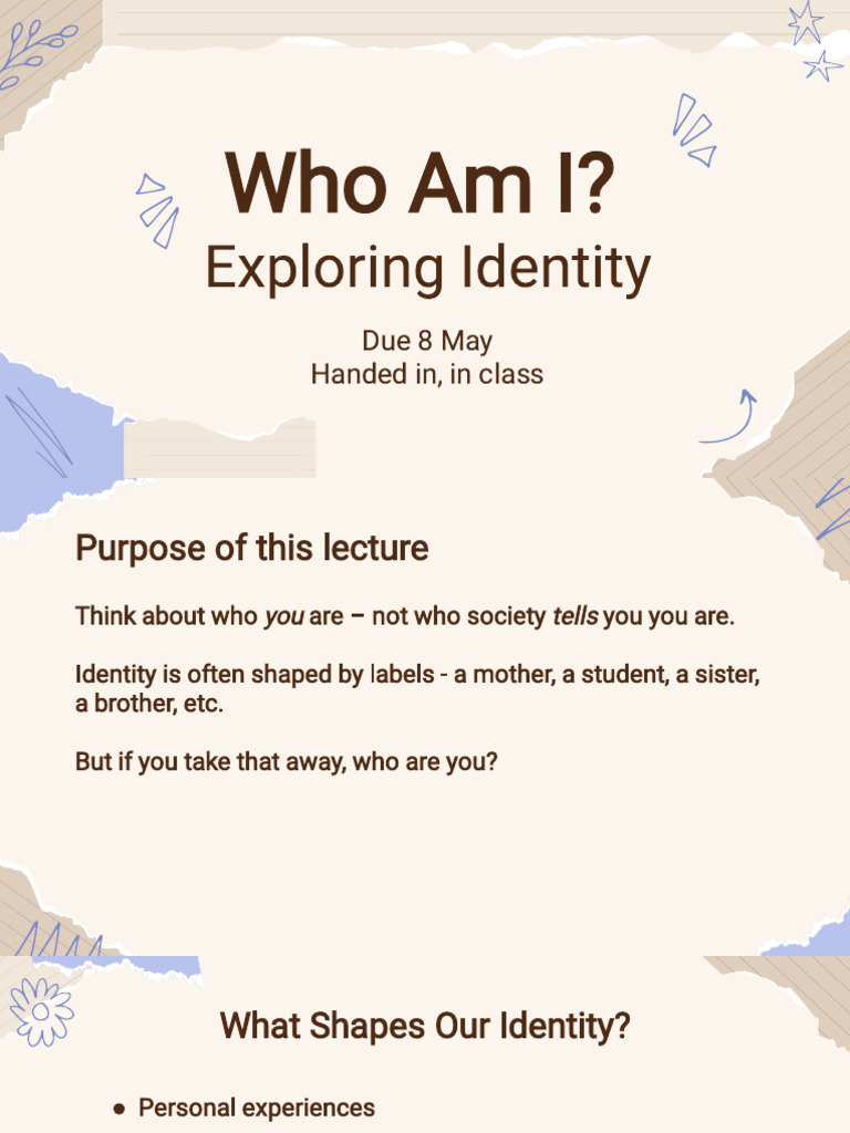 2026 Who Am I Assignment PowerPoint_10947385_Converted | PDF | Learning ...