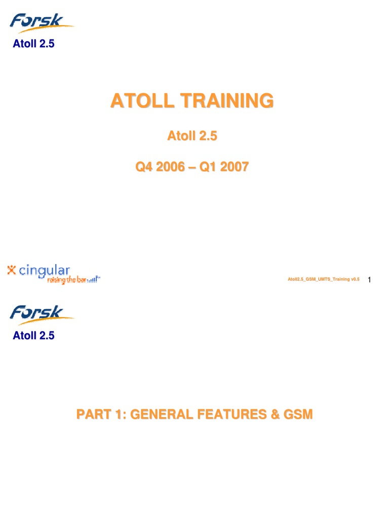 Atoll GSM Training Slides | PDF | Databases | Computer Network