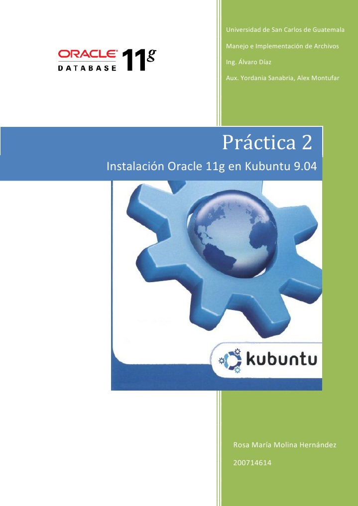 Manual Instalacion Oracle 11g | PDF | Sistema de archivos | Archivo de ...