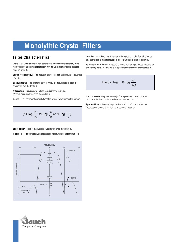 MCF Filters | PDF | Bandwidth (Signal Processing) | Filter (Signal ...