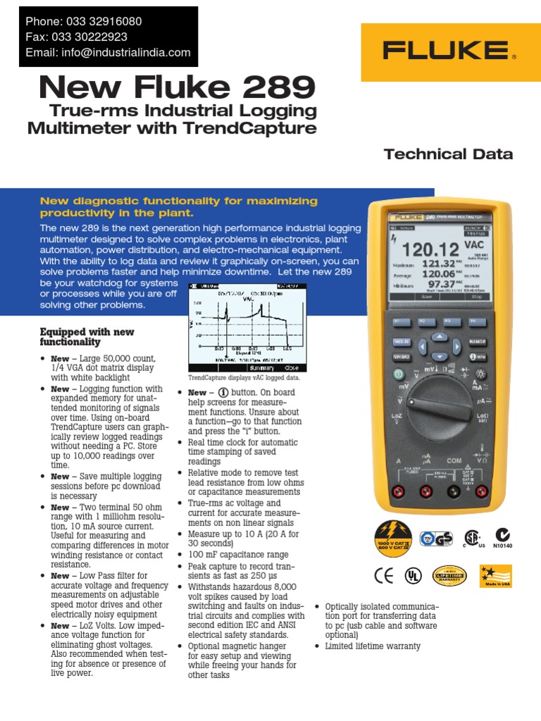 Digital Multimeter Fluke 289 | Electromagnetism | Electronics