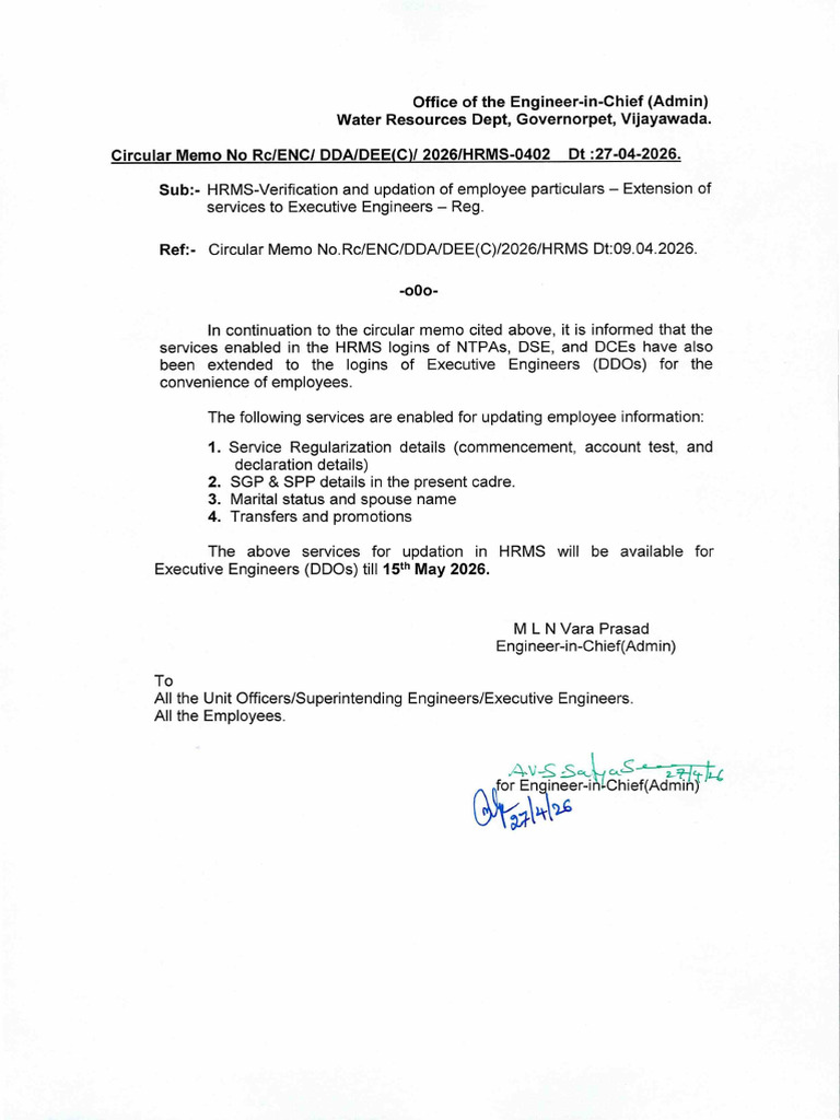 Circular Memo (2) | PDF