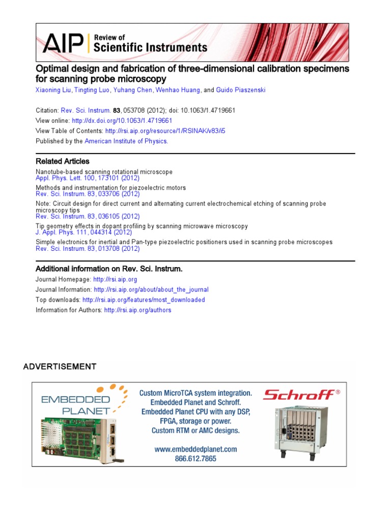Ojpstmp Stamppdf D 23T09 18 RSINAK 83 5 053708 1 | PDF | Applied And Interdisciplinary Physics ...
