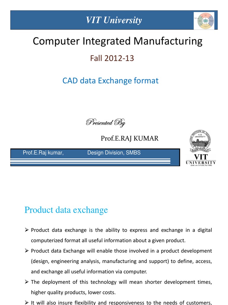CAD Data Exchange Standards Overview | PDF | Computer Aided Design ...