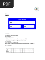 JCE Integrated Science Paper 2 Exam | PDF | Waves | Force