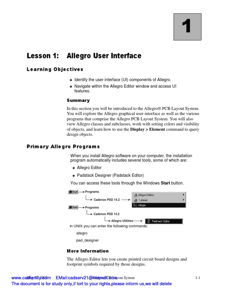 Allegro - Cadence PCB Trainning | PDF | Button (Computing) | Icon ...
