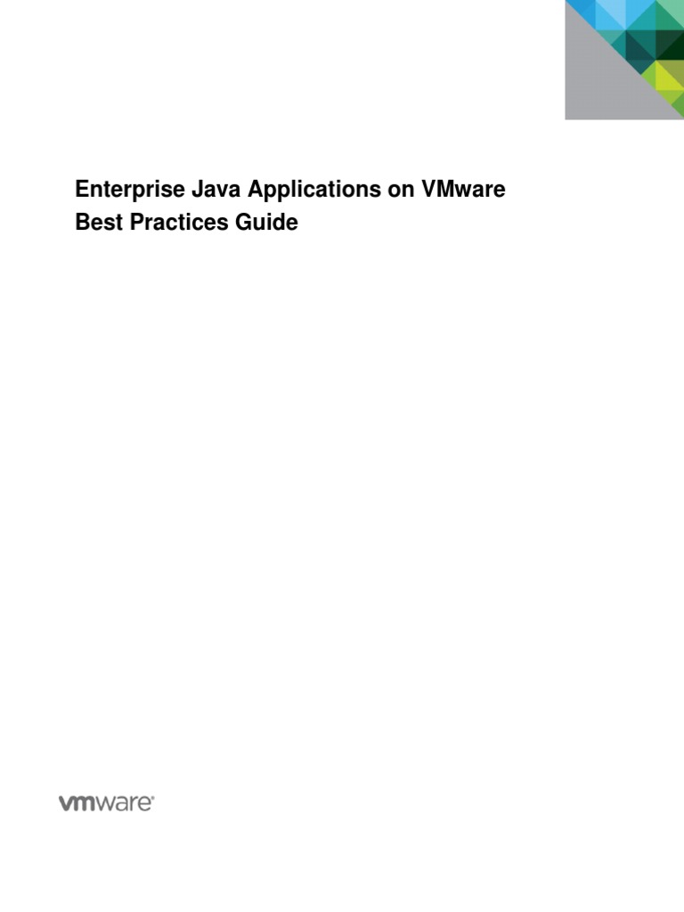 Enterprise Java Applications On VMware Best Practices Guide | PDF