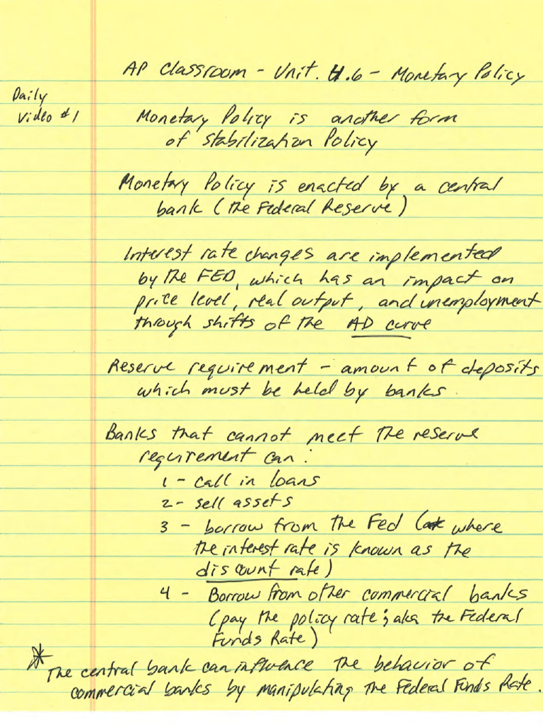 AP Classroom - Unit 4.6 - Teacher Notes | PDF
