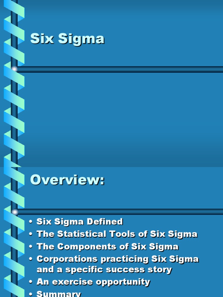 Six Sigma | PDF | Six Sigma | Accountability