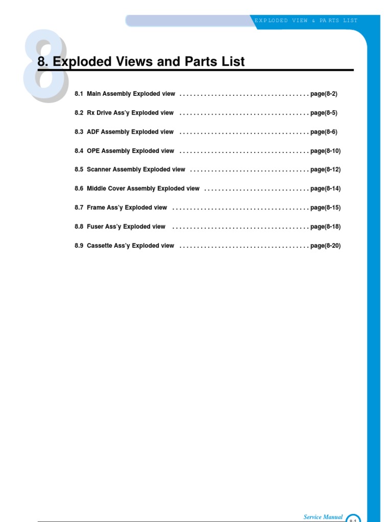 Exploded Views and Parts List | PDF | Wheeled Vehicles | Car