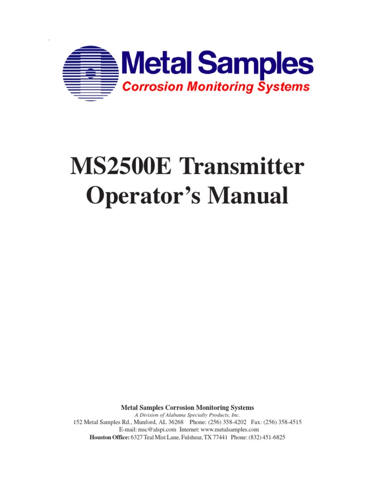 Ms 2500 e Manual | Download Free PDF | Electrical Wiring | Cable