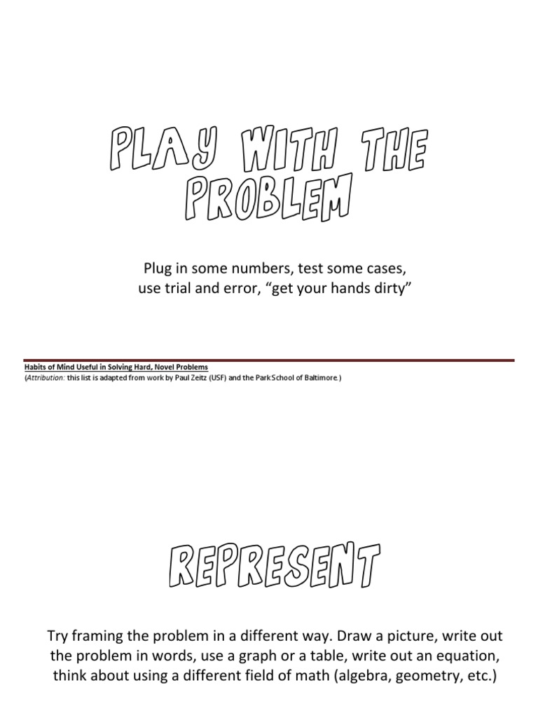 Habits of Mind Posters | PDF