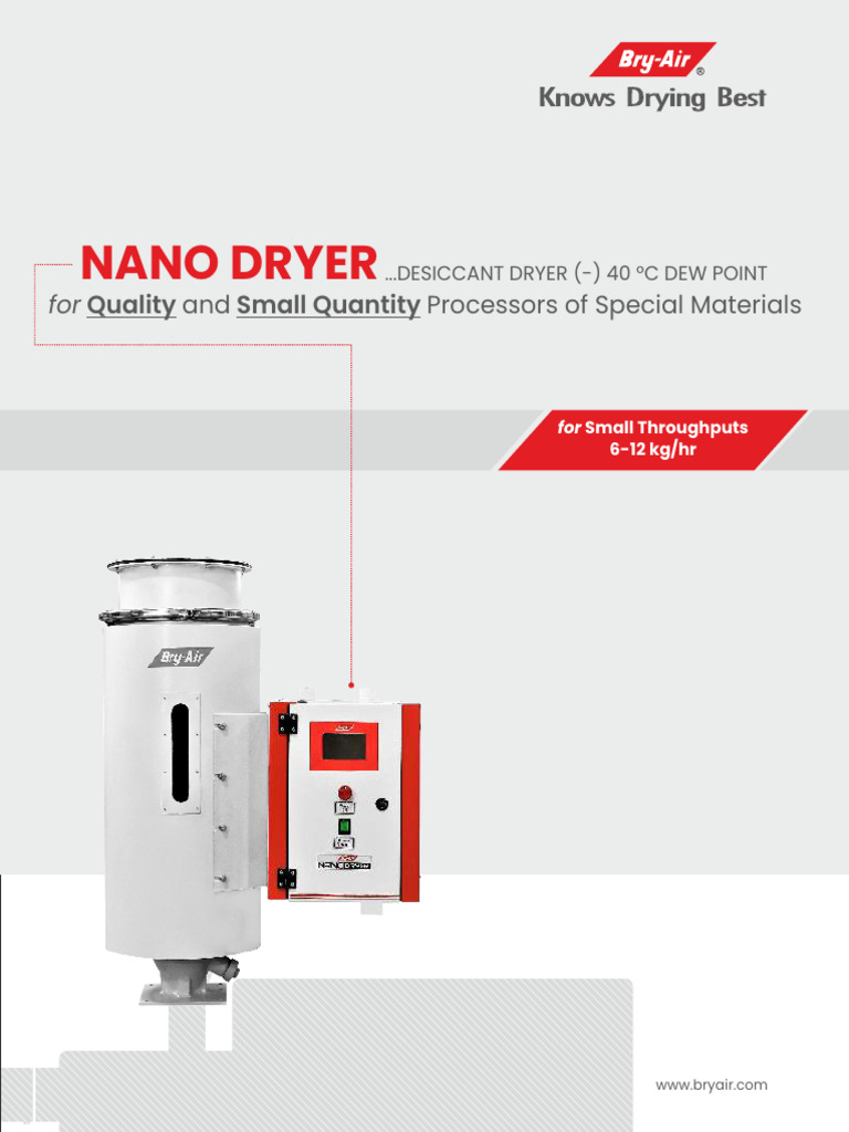Nano Dryer Brochure | PDF | Clothes Dryer | Plastic