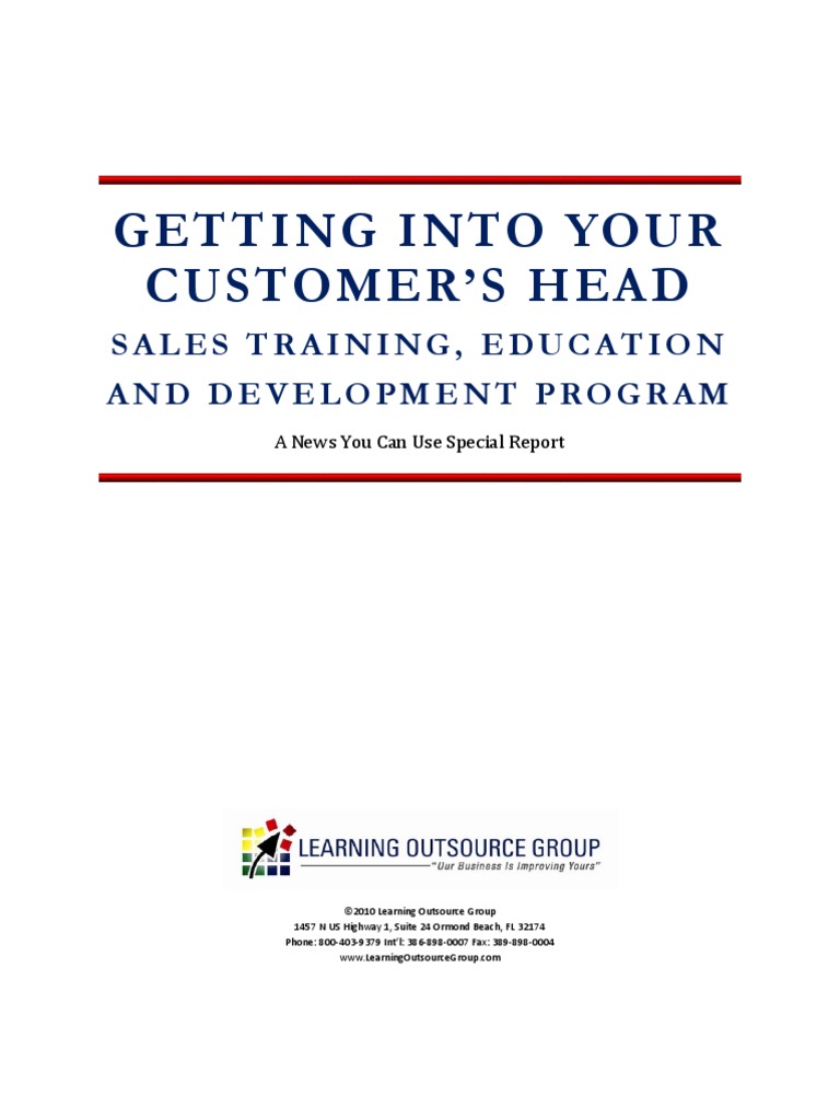 Getting Into Your Customers Head | PDF | Sales | Negotiation