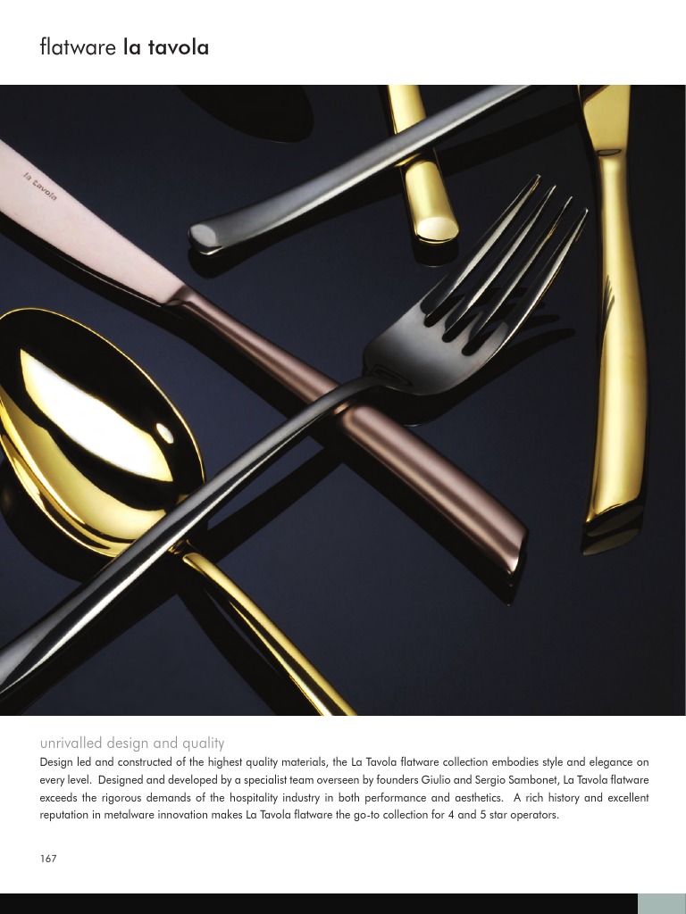 La Tavola Flatware Collections 7 | PDF | Tableware | Spoon