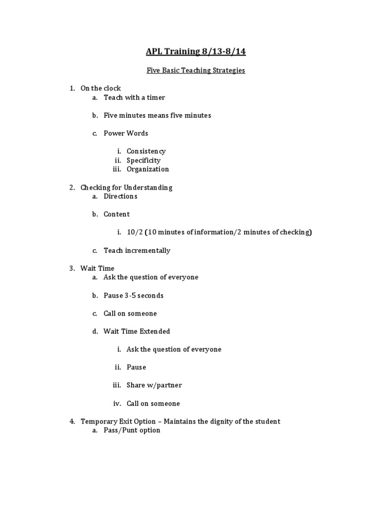 APL Training | PDF | Learning | Cognition