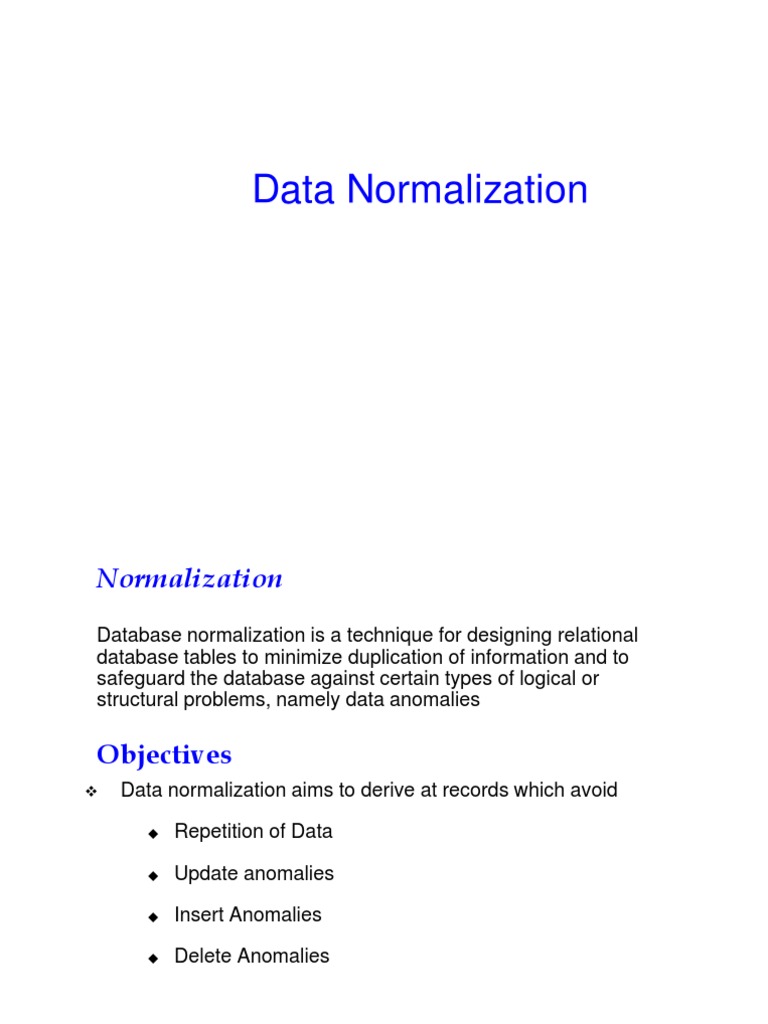 Normalisation | PDF | Data Management | Areas Of Computer Science