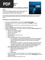 Shark Tank Pitch Template Guide | PDF | Investing | Valuation (Finance)