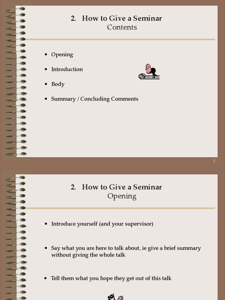 How To Give A Seminar-2 | PDF | English Grammar | Verb