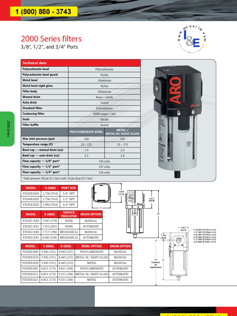 ARO Flo 2000 Series | PDF | Valve | Pipe (Fluid Conveyance)