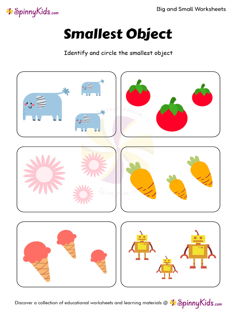 Biggest and Smallest Worksheets | PDF