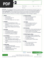 User Manual for Decision Regret Scale | PDF | Psychometrics | Psychology