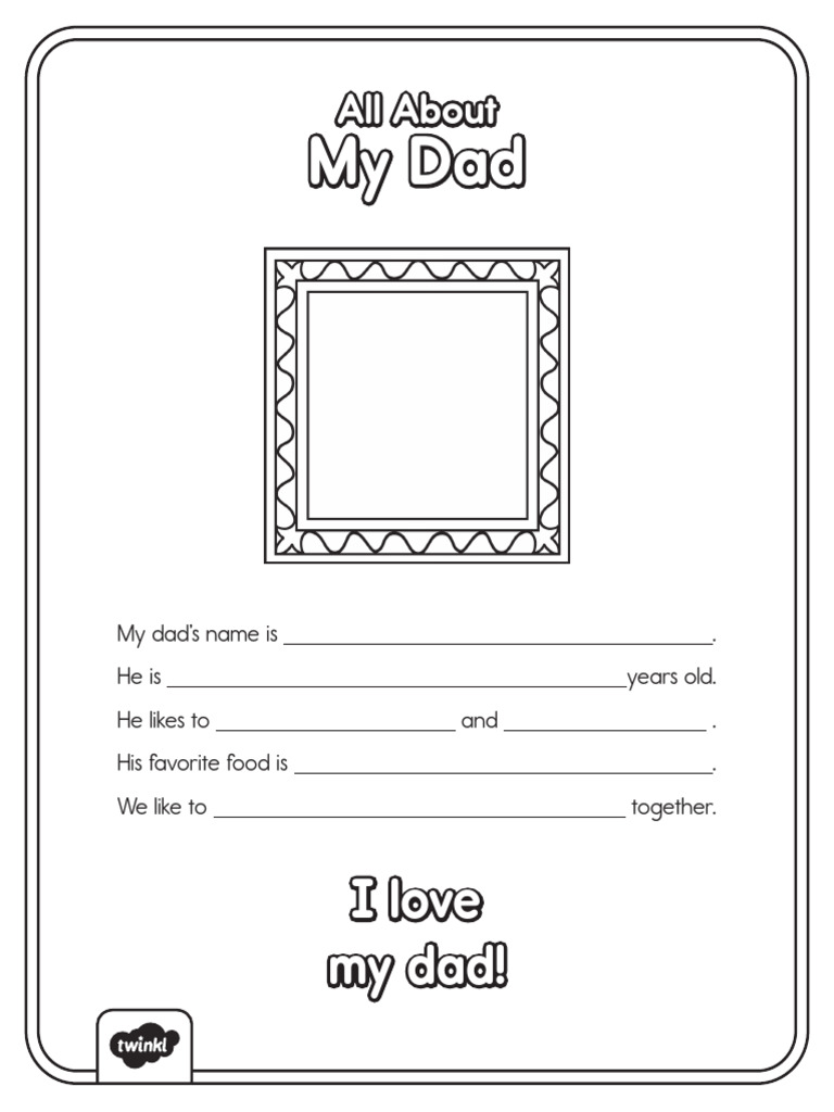 BW Father_s Day - All About My Dad Poster | PDF