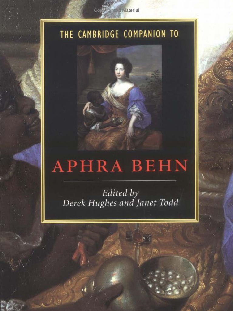 The C C To Aphra Behn | PDF | Aphra Behn | Restoration Comedy