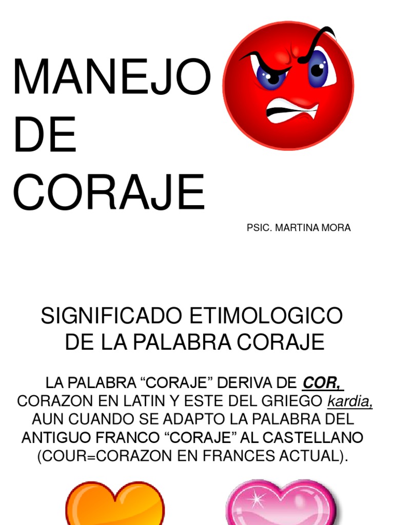 Manejo de Coraje | Ira | Las emociones