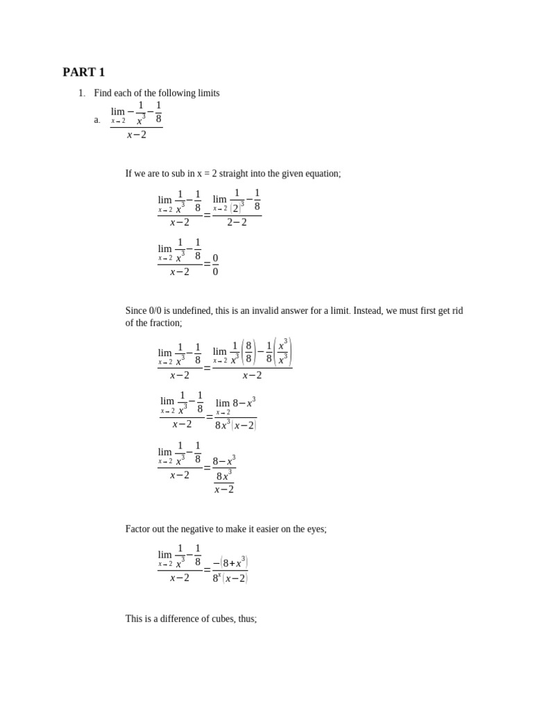Physics Limits and Discontinuities | PDF | Function (Mathematics ...